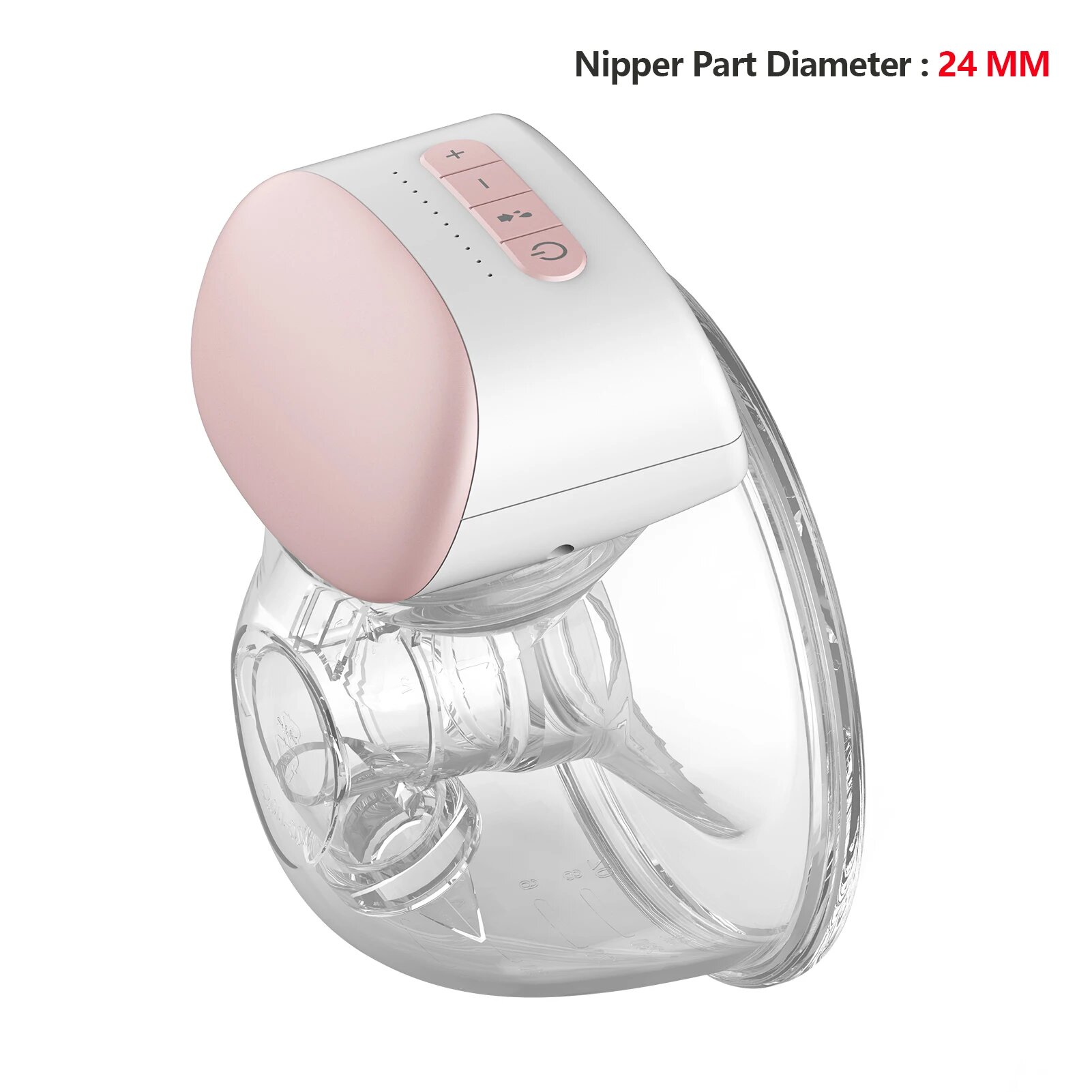 Электрический молокоотсос Kisdream Electric Breast Pump Розовый, Pink 1PC 24mm