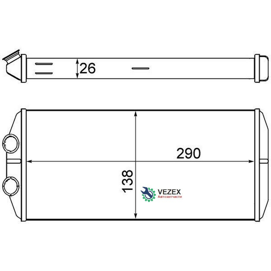 MAHLE AH15000S Теплообменник салона