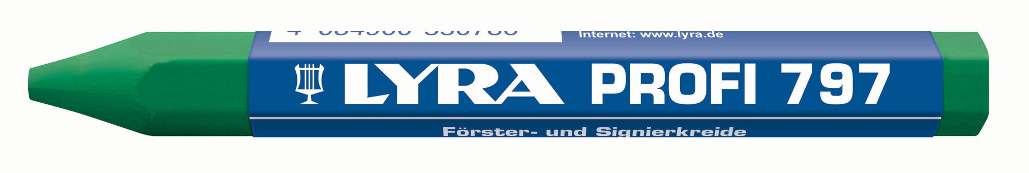 LYRA INDUSTRIAL мелок восковой маркировочный 797 PROFI для древесины, упаковка 12 штук, Зеленый L4870067