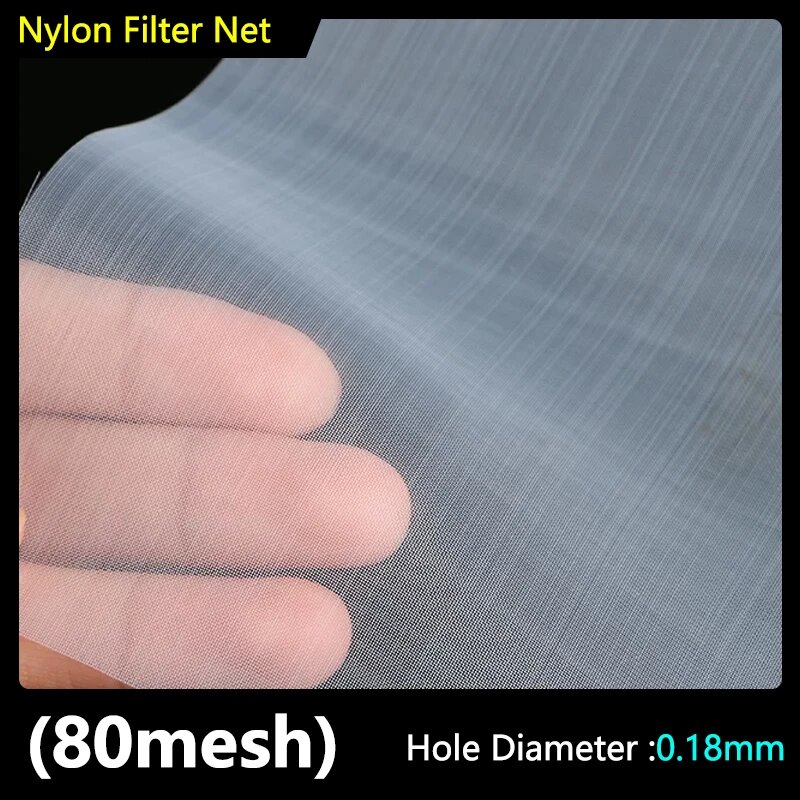 Многоразовая нейлоновая фильтрующая сетка 80-500 меш 1Mx1M, 80Mesh hole 0.18mm