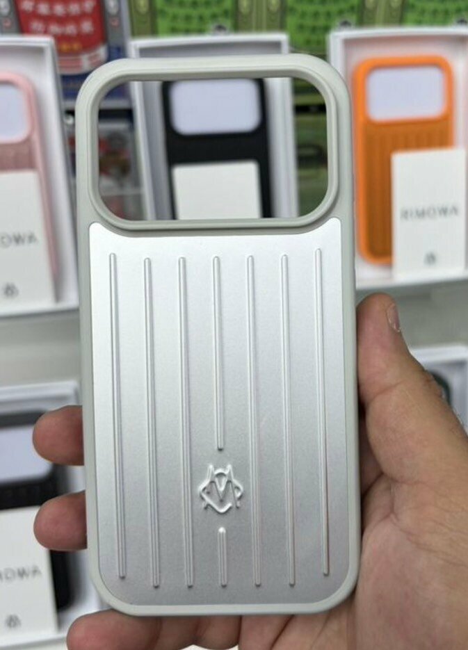 Чехол Rimowa для iPhone 17 Pro Max, ударопрочный, алюминий/металл/пластик