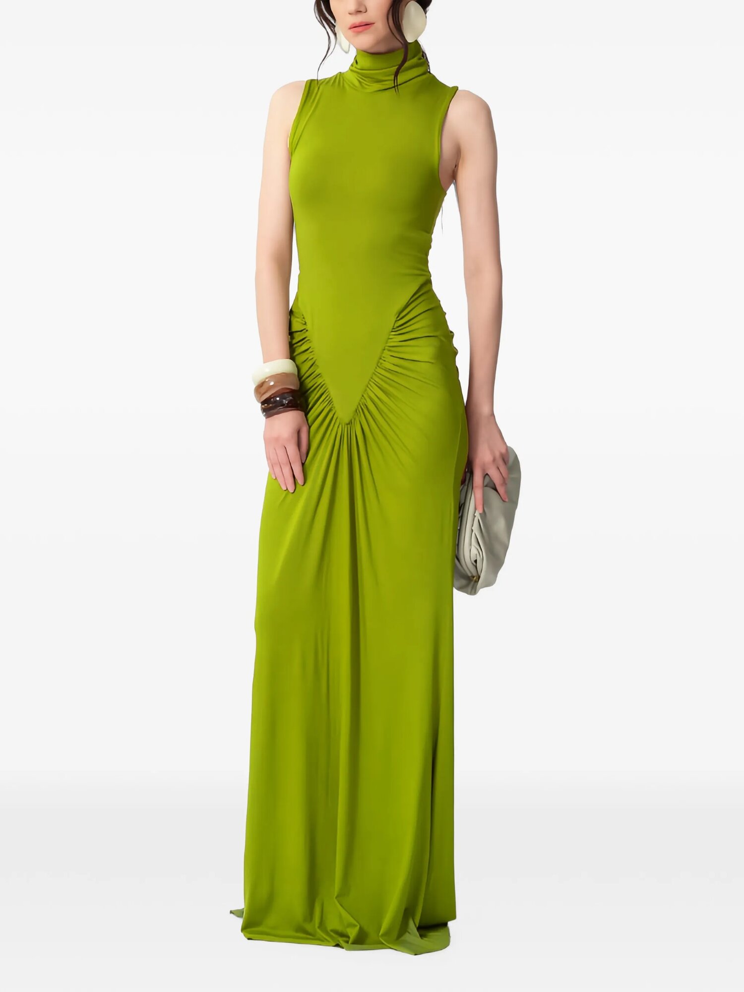 Платье Rivera ruched sleeveless maxi dress