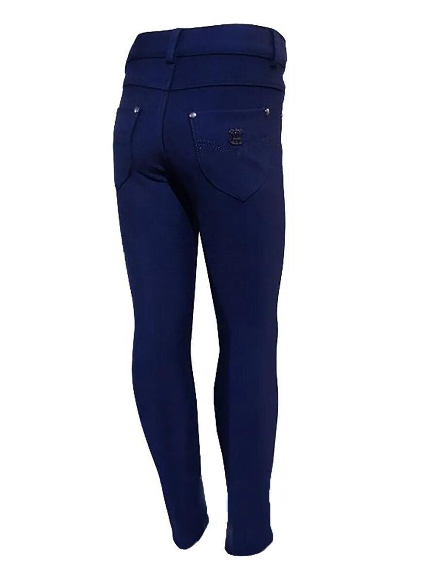 Брюки классические Yuke jeans, размер 18/116, темно-синий/синий — фото 1