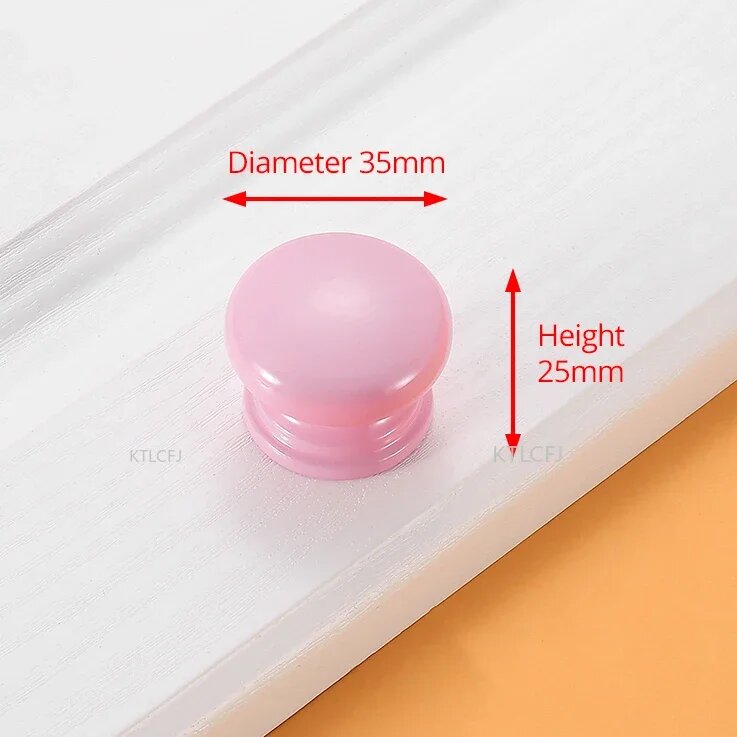 Ручка для шкафа Pink, диаметр 35 мм, высота 25 мм