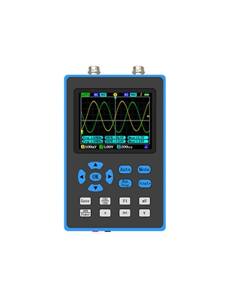 Осциллограф цифровой ZEEWEII DSO2512G, с генератором, портативный, 2 канала