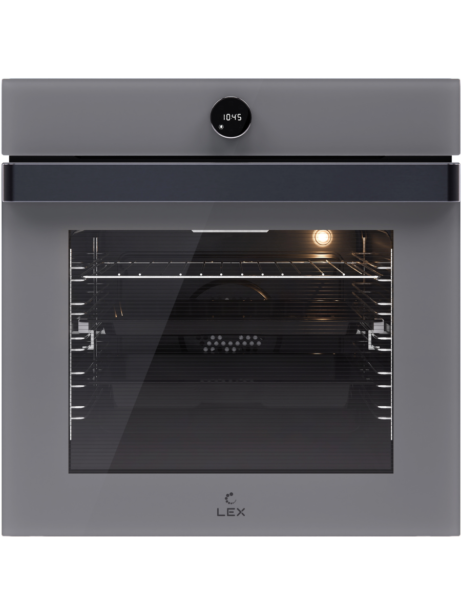 Духовой шкаф электрический Lex EDP 607 GR Wide Series, 72л, 7 программ, серый