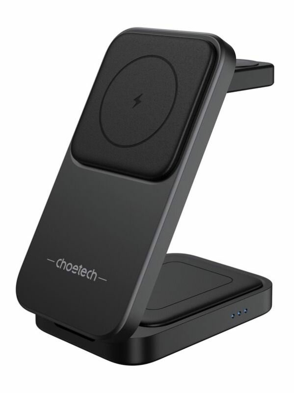 Беспроводное зарядное устройство 3-в-1 Choetech Fast Wireless 3 In 1 Magnetic Charging Stand T611-F, черное