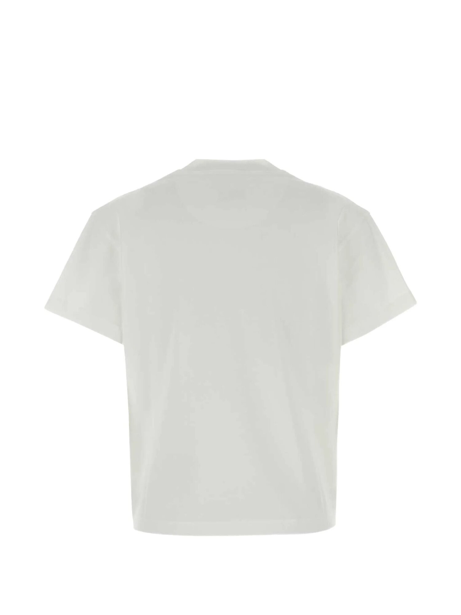 Футболка Jil Sander Logo-embroidered T-shirt, размер 40, бежевый/белый — фото 1