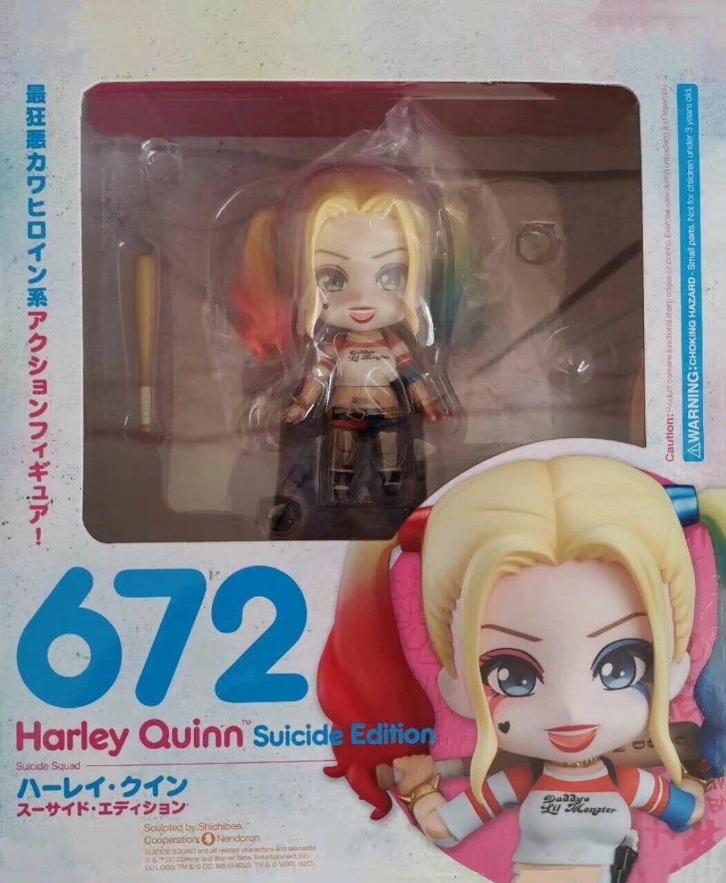 Фигурка DC Harley Quinn, коллекционная модель Q Style, сменной головой, PVC, в фирменной коробке