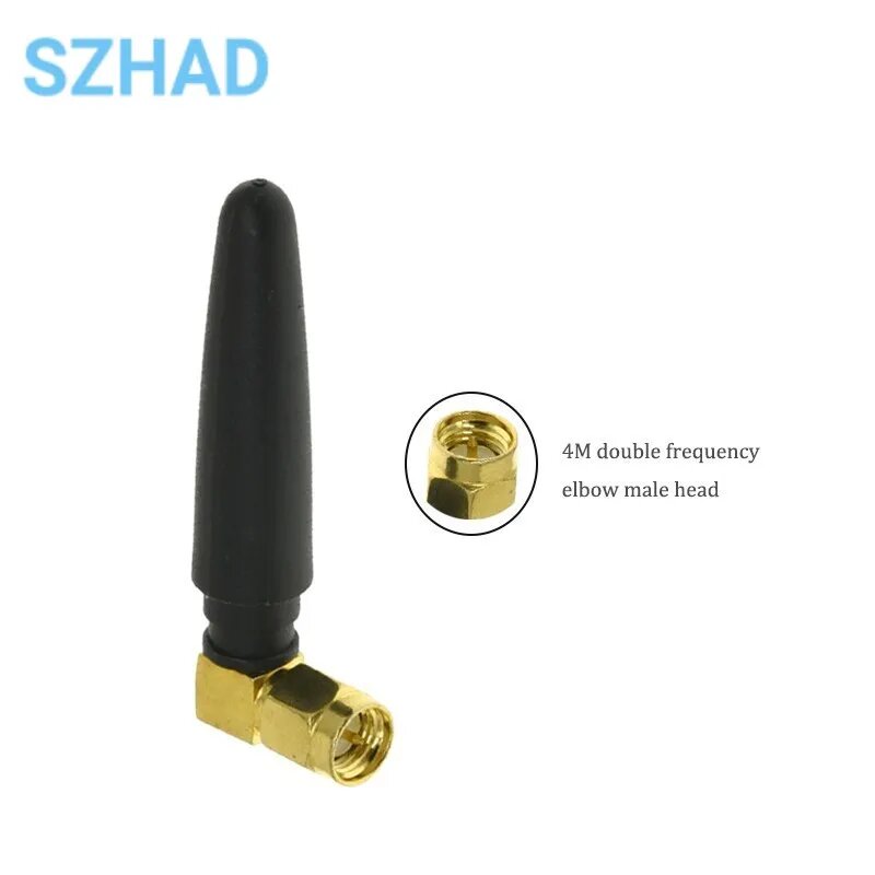 SZYTF 3dBi двухдиапазонная Wi-Fi антенна 2.4ГГц/5ГГц 1PCS, Male elbow