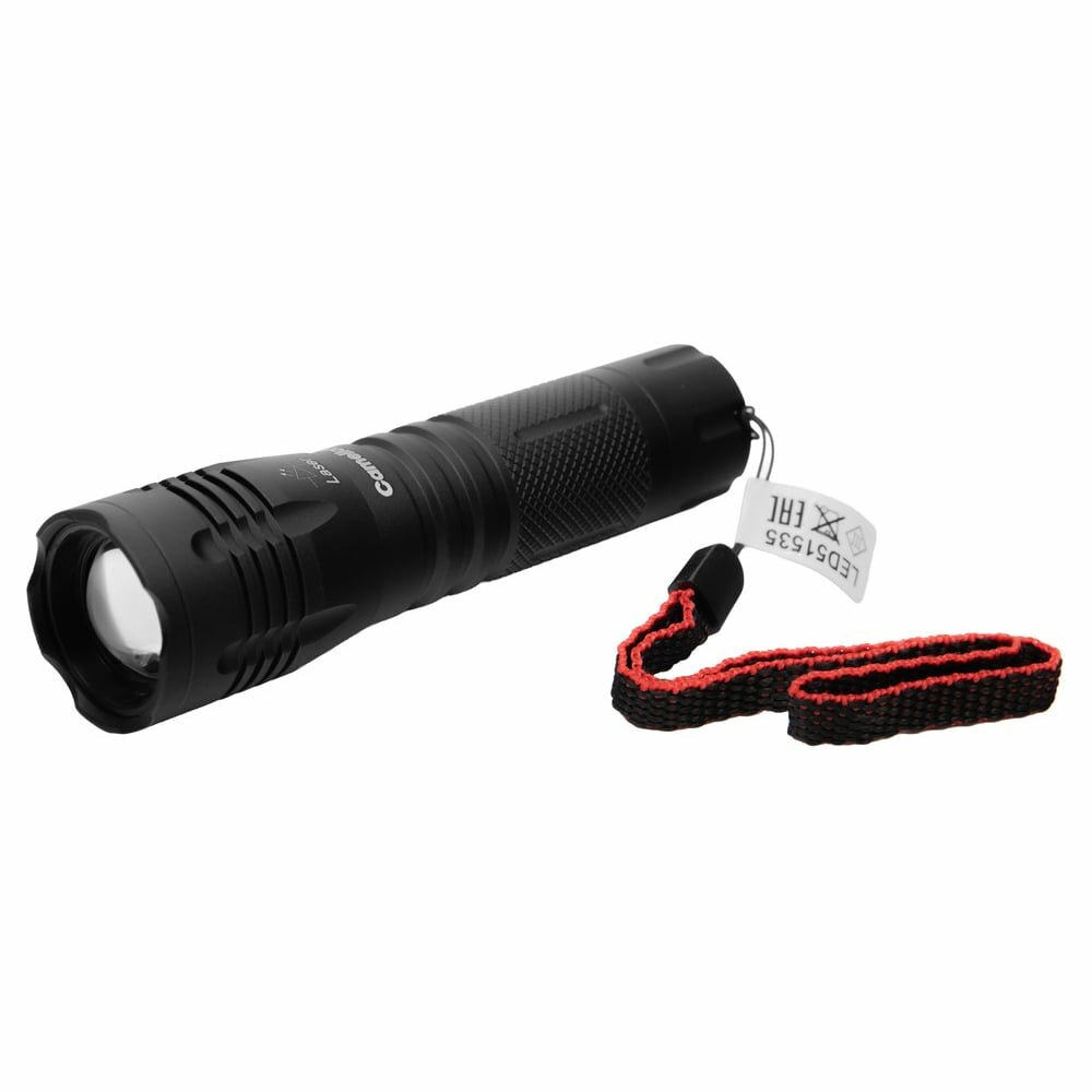 Фонарь Camelion LED51535 (черный, LD, ZOOM, 5 реж 3XLR03, алюм, откр. блистер) 15971