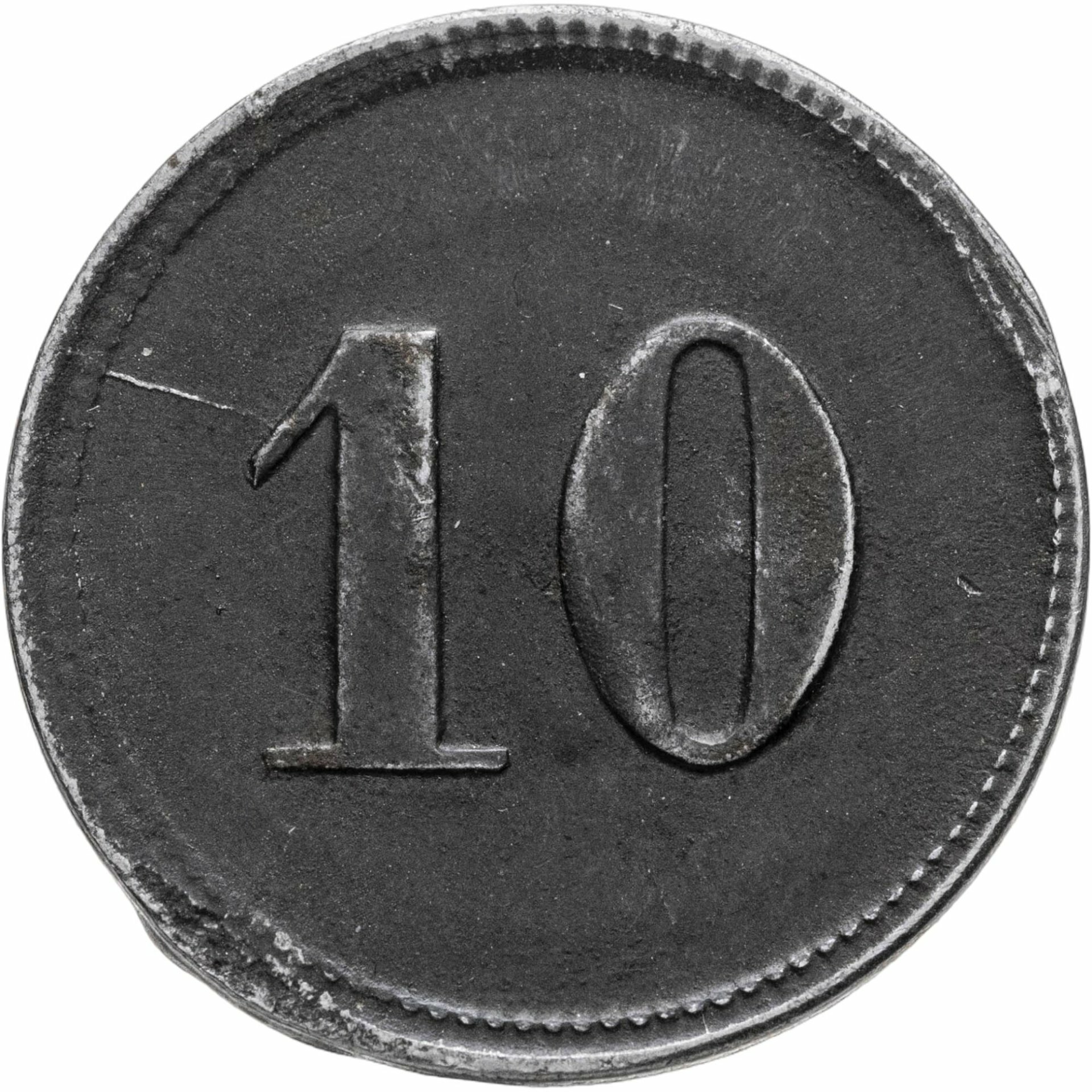 Германия "Пёснек" 10 пфеннигов 1920 нотгельд, в сохранности VF