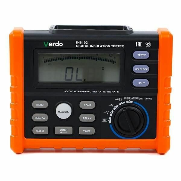 Мегаомметр VERDO IH6102 Измеритель сопротивления изоляции до 2500В