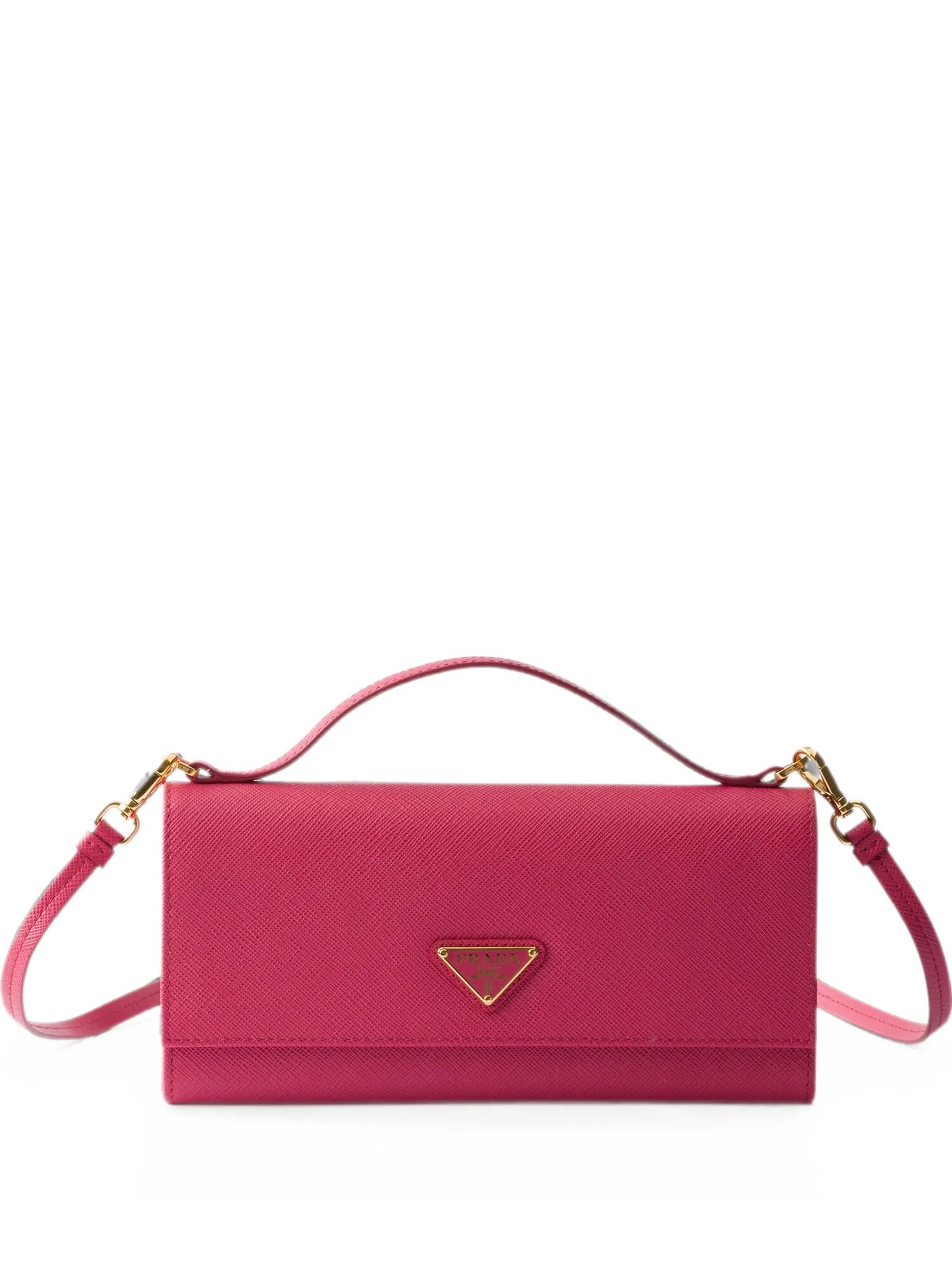 Сумка Saffiano leather wallet with shoulder strap