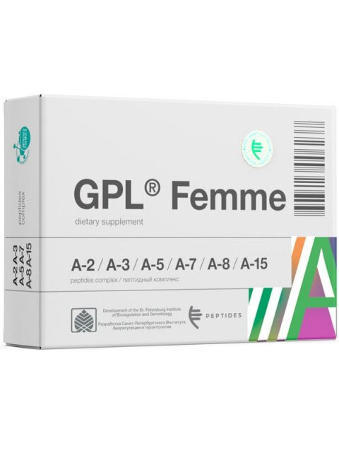 Пептиды Хавинсона PEPTIDES GPL Femme 30 капсул