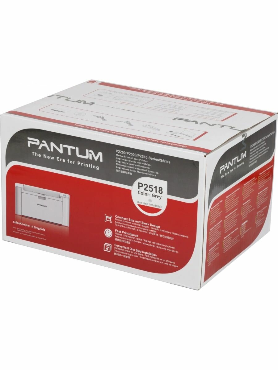 Принтер Pantum P2518 серый — фото 1