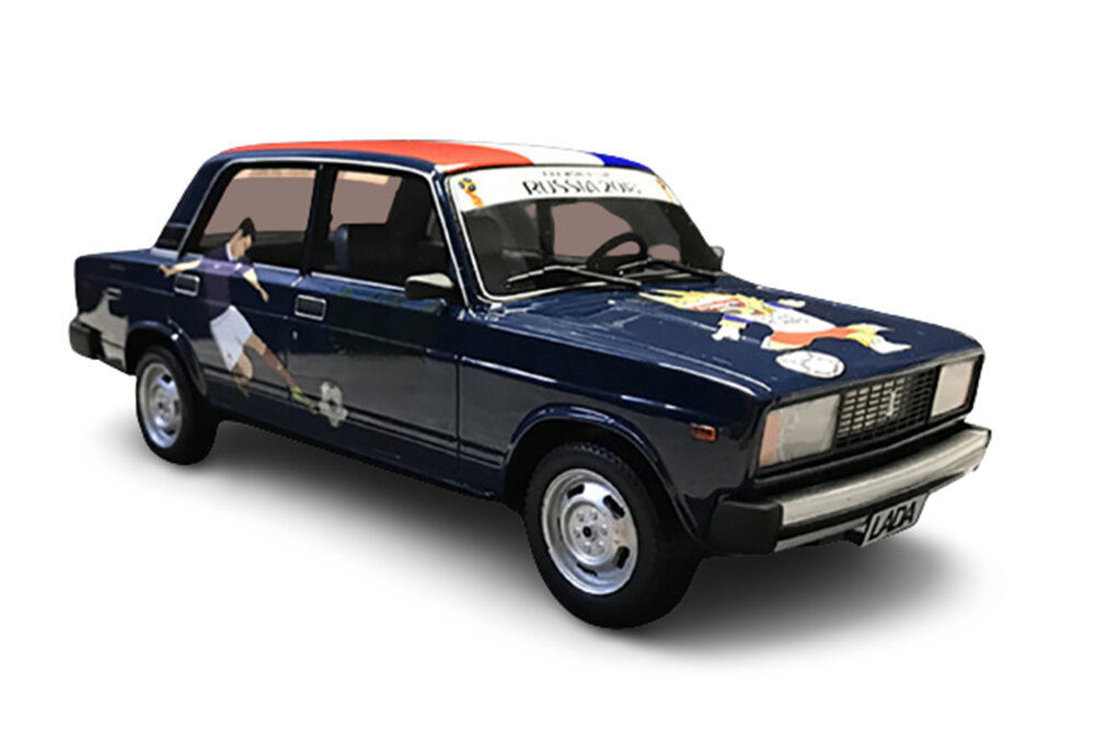 Волжский автомобиль 2105 жигули синий (чемпионат мира по футболу 2018 команда франции) тираж 200 экземпляров