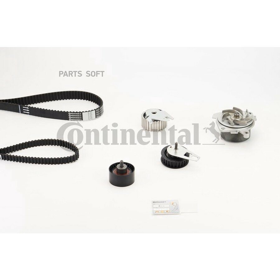 Комплект ремня ГРМ от официального дистрибьютора, CONTINENTAL, артикул CT877WP3PRO