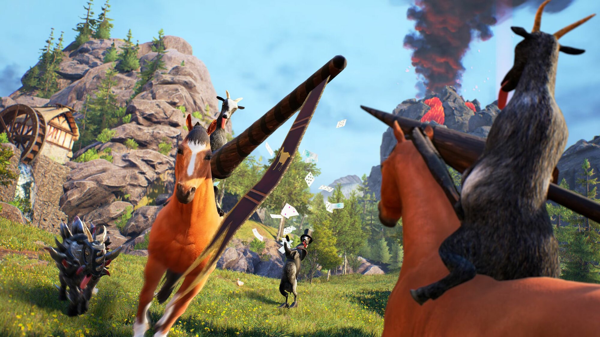 Игра Goat Simulator Remastered PS5 на диске Standard Edition 12+ [PS5, русские субтитры] — фото 1