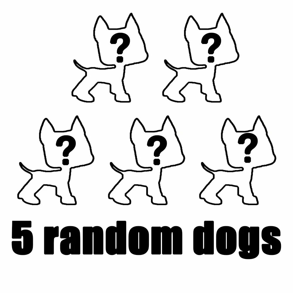 5 виниловых собак Great Dane, цвет: 5pcs