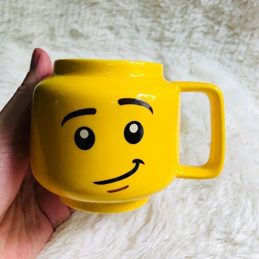 Кружка LEGO® Face, желтая, с подарочной коробкой