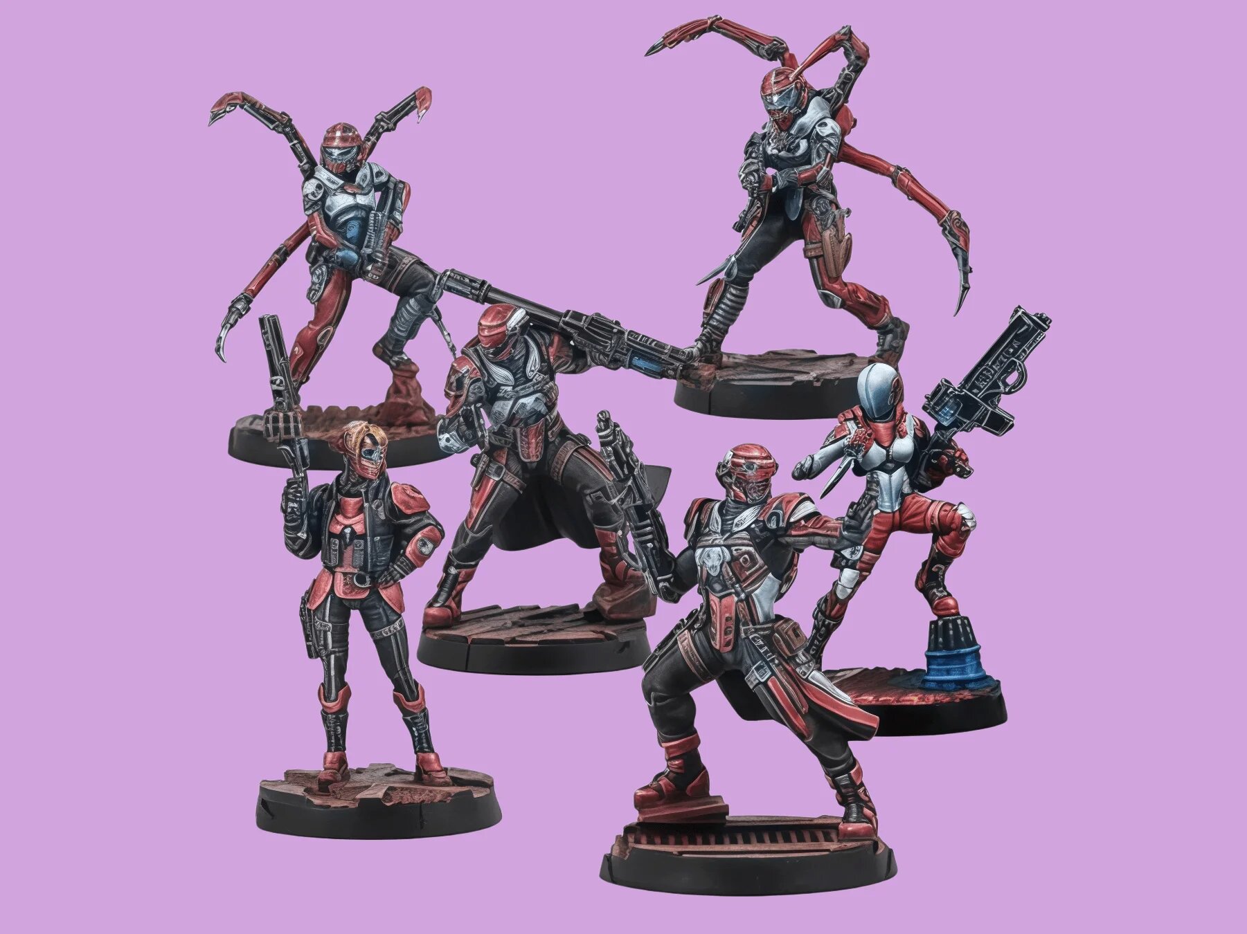 Набор для сборки моделей из литой смолы, GK, Resin Nomads Reinforcements: Nomads Pack, неокрашенный