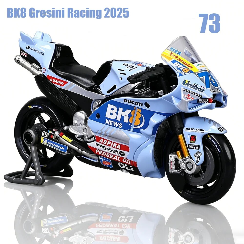 Maisto 1:18 Ducati Gresini Racing BK8 2025 Gresini No.73