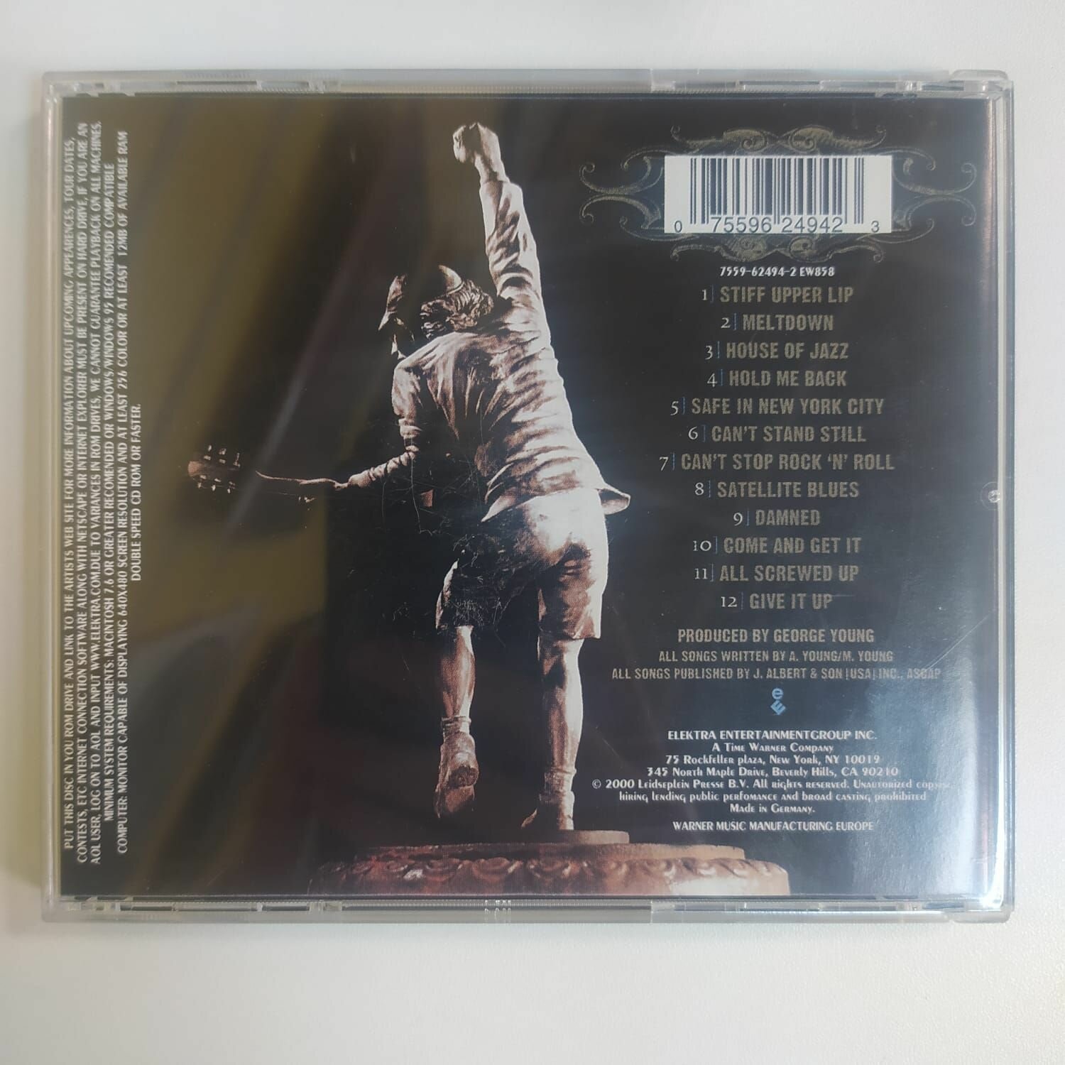 Компакт диск CD AC/DC - Stiff Upper Lip (Россия) (Bootleg) — фото 1