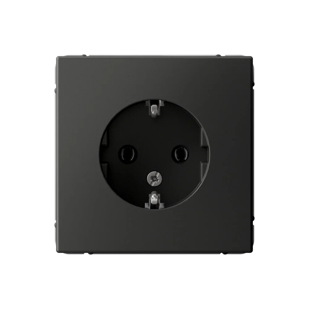 Розетка с заземлением ArtGallery Systeme Electric 16А, механизм, Базальт GAL001443