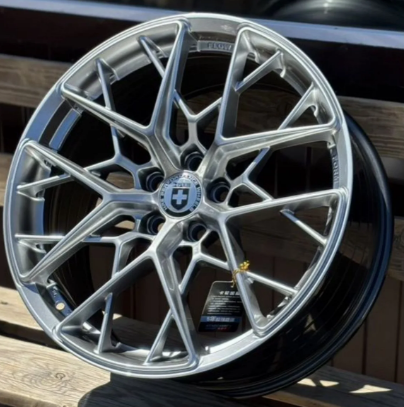 Литые диски 4 шт, комплект HRE FF-10, R17, PCD 5x100, 7.5J, ET38, DIA73.1, цвет Hyper Black