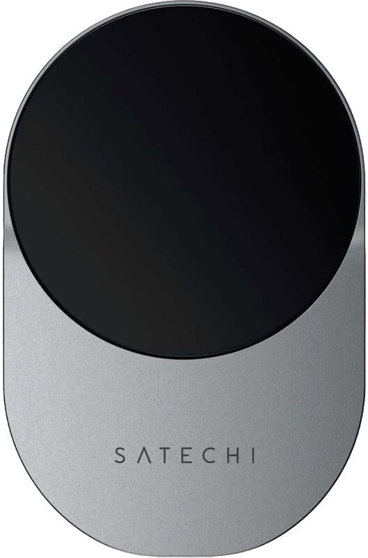 Автомобильный держатель с беспроводной зарядкой Satechi Qi2 15 Вт космический серый