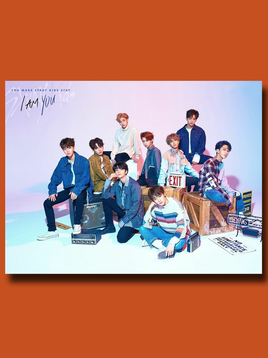 Постер Stray Kids - 30х40см, Плакат Стрей Кидс, арт.2