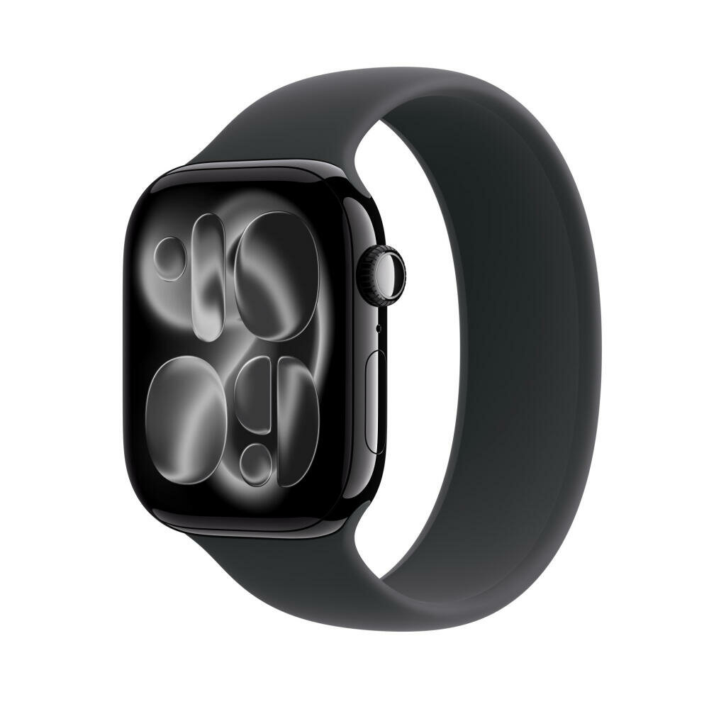 Часы Apple Watch Series 11 42mm Jet Black Aluminium Case With Black Solo Loop (Космический серый/Черный)