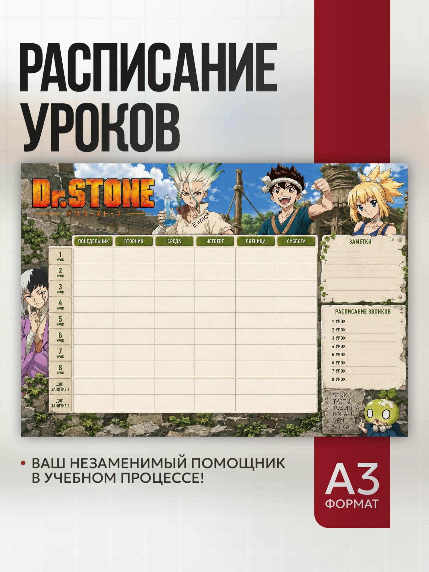 Расписание уроков Доктор Стоун