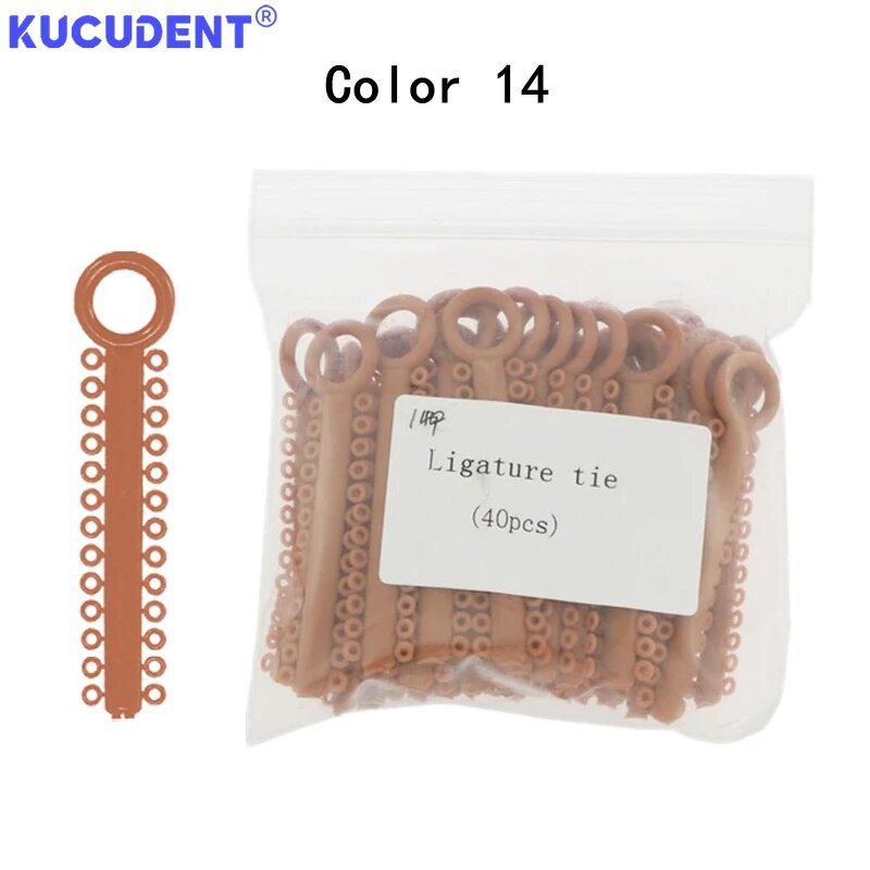 Лигатуры ортодонтические KUCUDENT Color 14 (40 шт.)