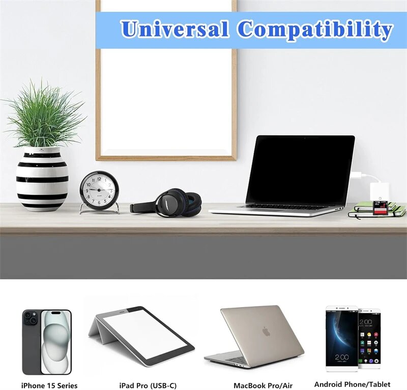 Duorem USB C Кардридер для iPhone iPad MacBook — фото 1