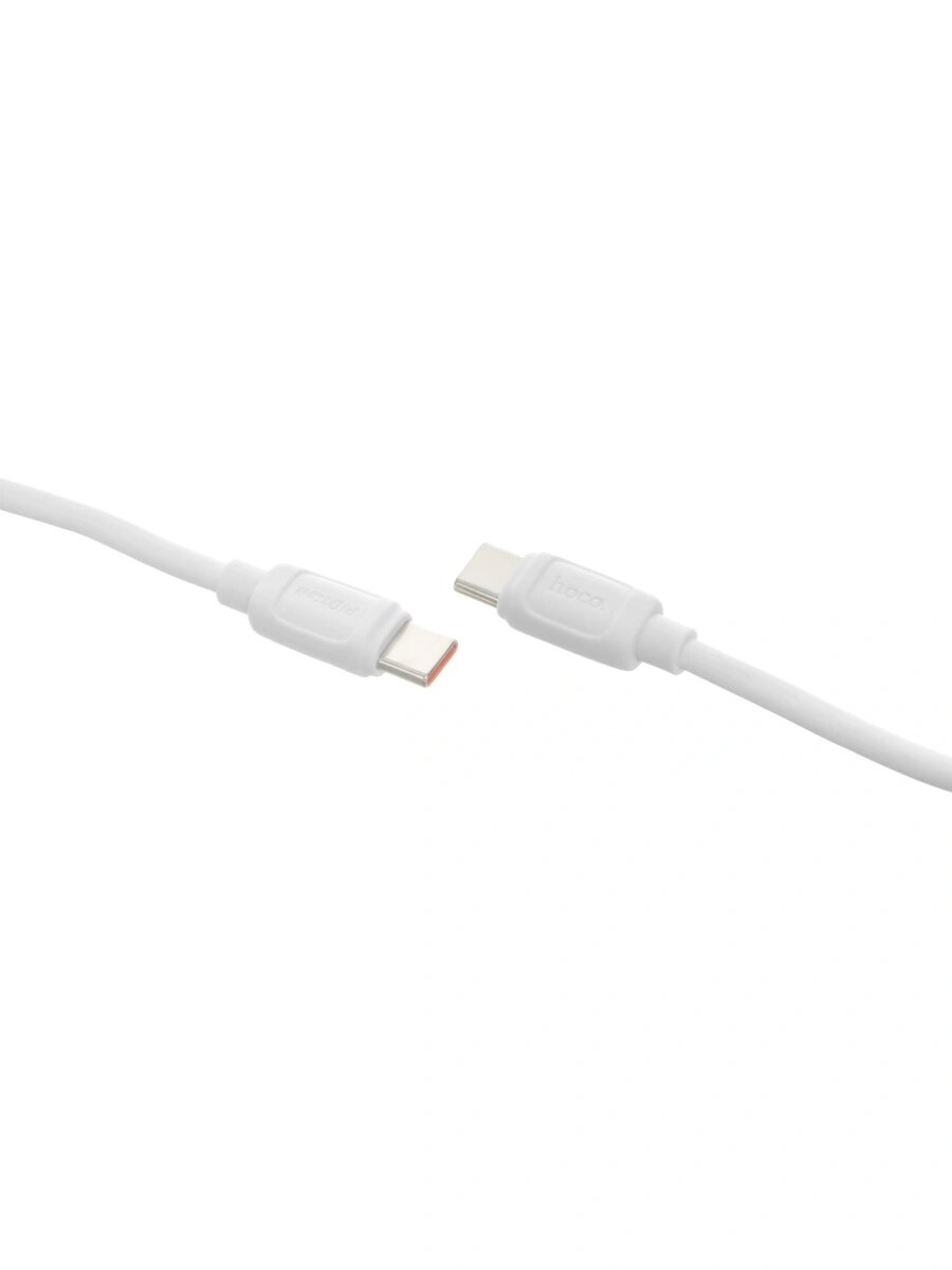 Кабель Hoco X115, USB Type-C (m) - USB Type-C (m), 1.2м, 5A, белый [52025]