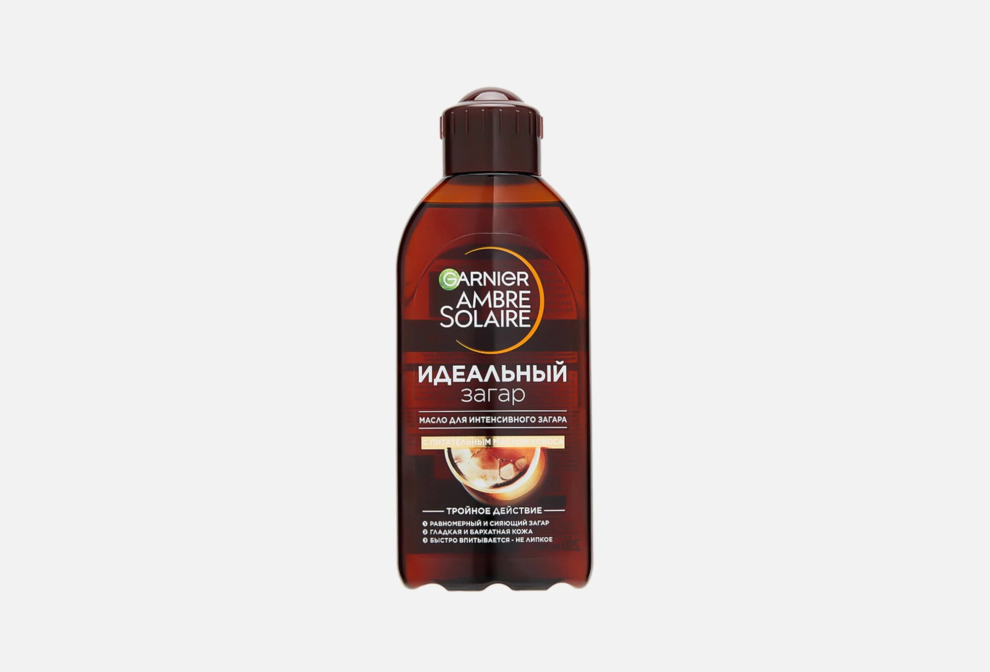 Масло для загара GARNIER "Идеальный загар", SPF 2, кокосовое масло, 200мл
