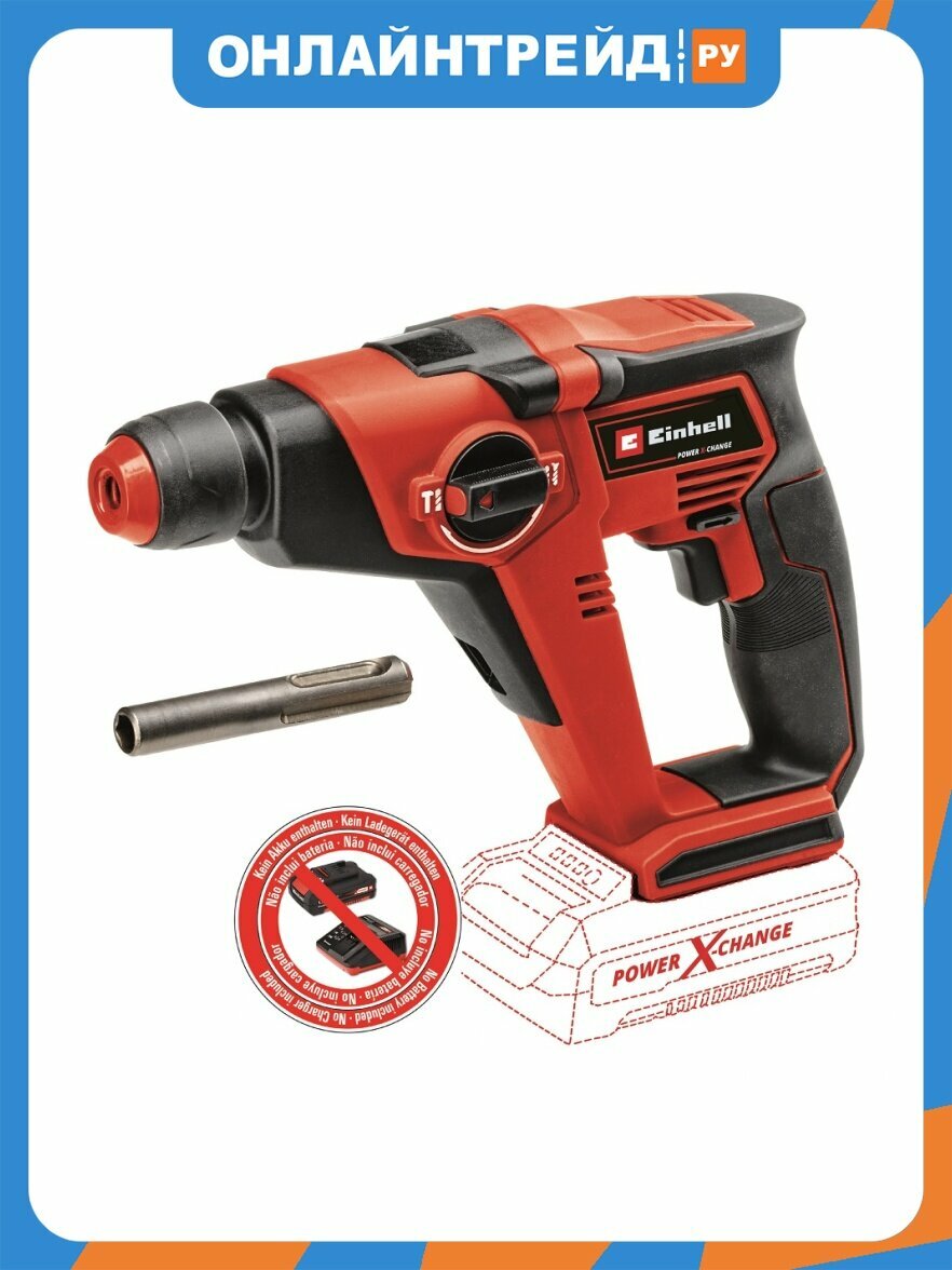 Перфоратор аккумуляторный Einhell PXC TC-HD 18/12 Li - Solo (4513970)