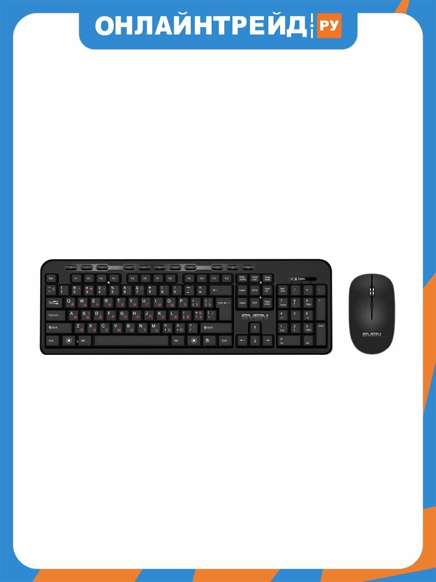 Клавиатура и мышь беспроводные Sven KB-C3200W