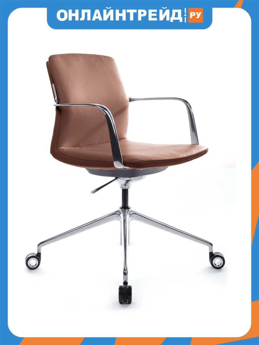 Кресло офисное Riva Design Plaza-M FK004-B12 Светло-коричневый