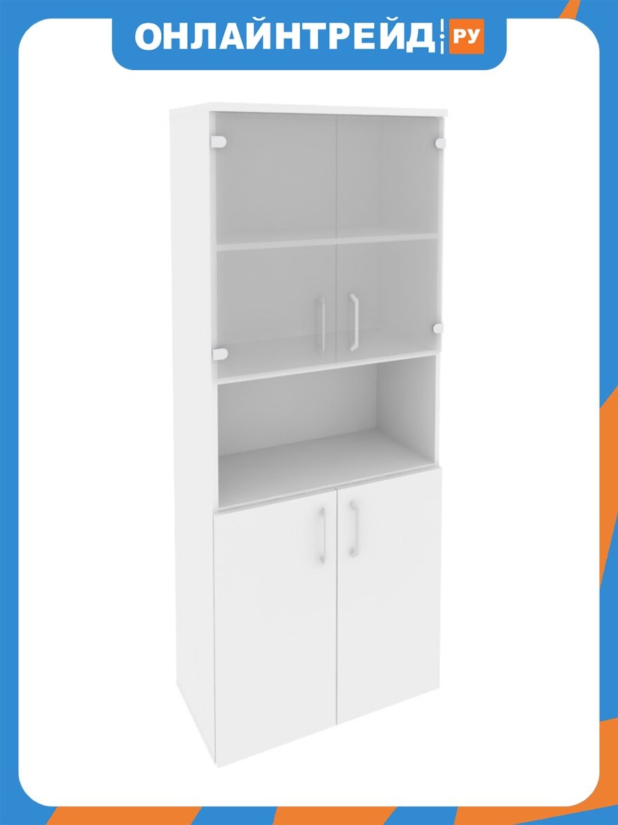 Шкаф Riva CHAIR высокий широкий O. ST-1.4 Белый бриллиант 800*420*1977 Onix