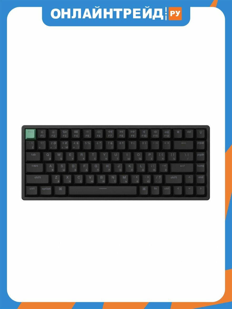 Клавиатура Keychron K2H-J1-RU, беспроводная, 84 клавиши, Gateron 2.0 magnetic switch Nebula, RGB, Hot-Swap, Алюминий