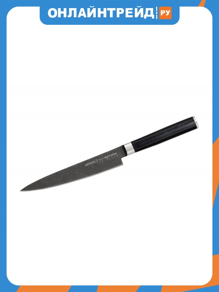Нож кухонный универсальный Samura Mo-V Stonewash, 15 см (SM-0023B/K)