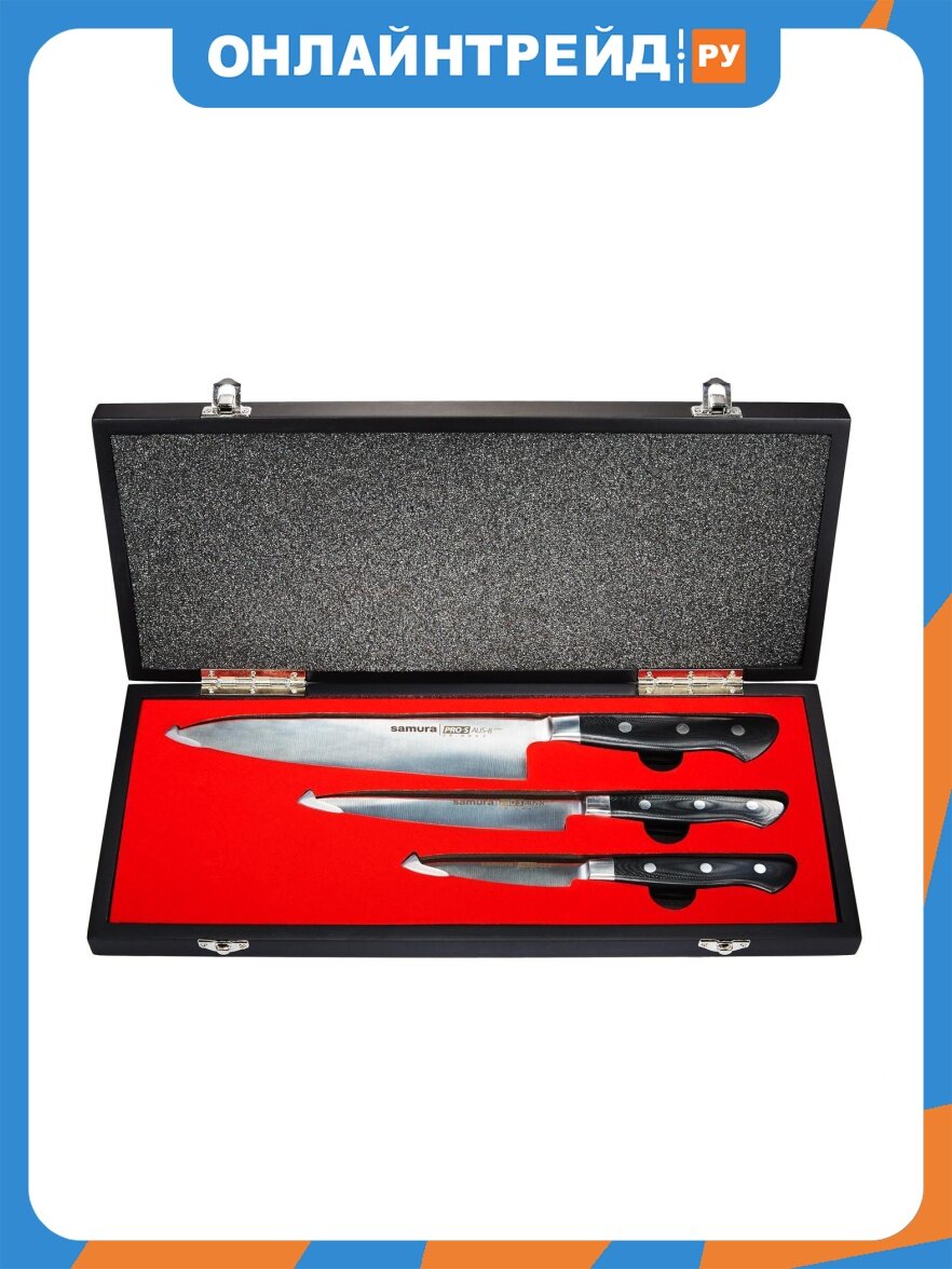 Набор из 3 ножей Samura Pro-S, G-10 (SP-0230/K)