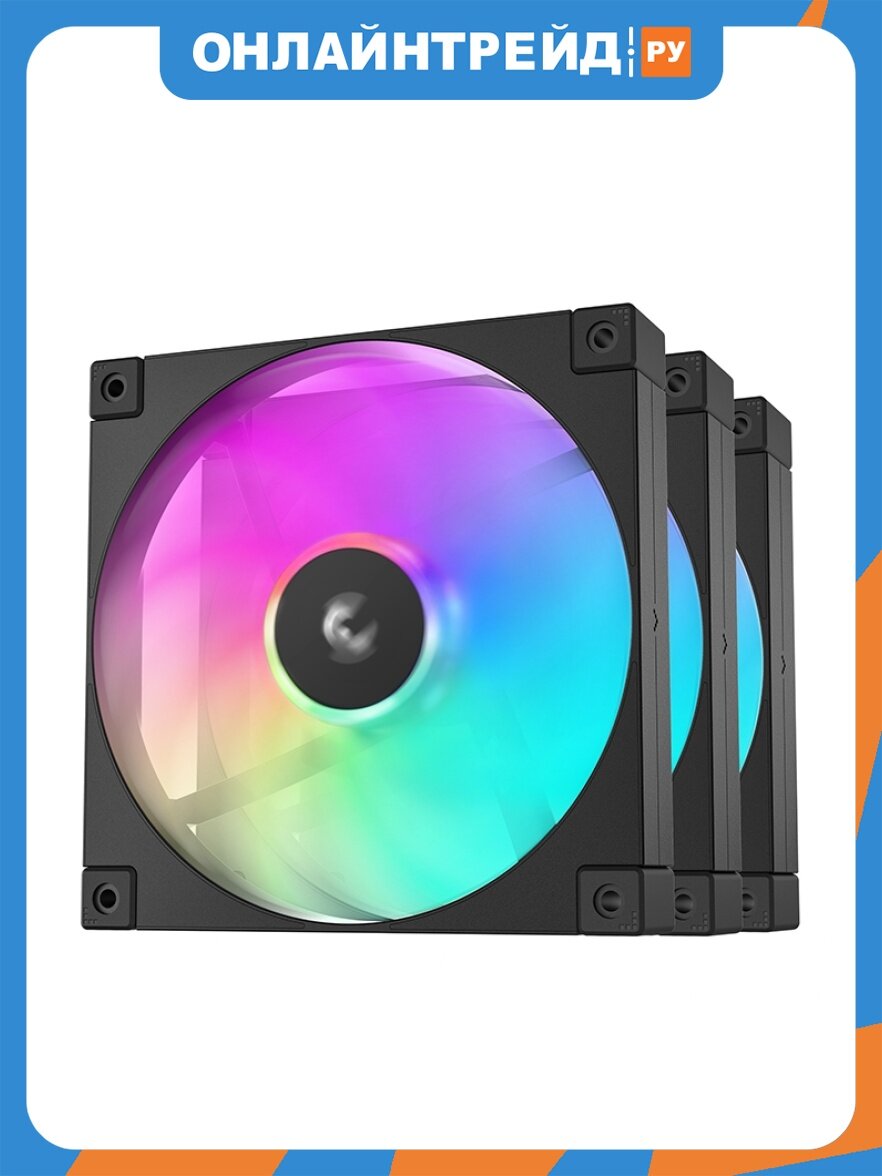 Вентиляторы для корпуса Deepcool FD12 ARGB-3 IN 1 3шт (R-FD12-BKAPN3-G)