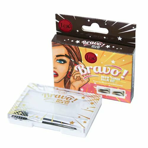J. CAT BEAUTY Воск для укладки бровей BRAVO, 4 г