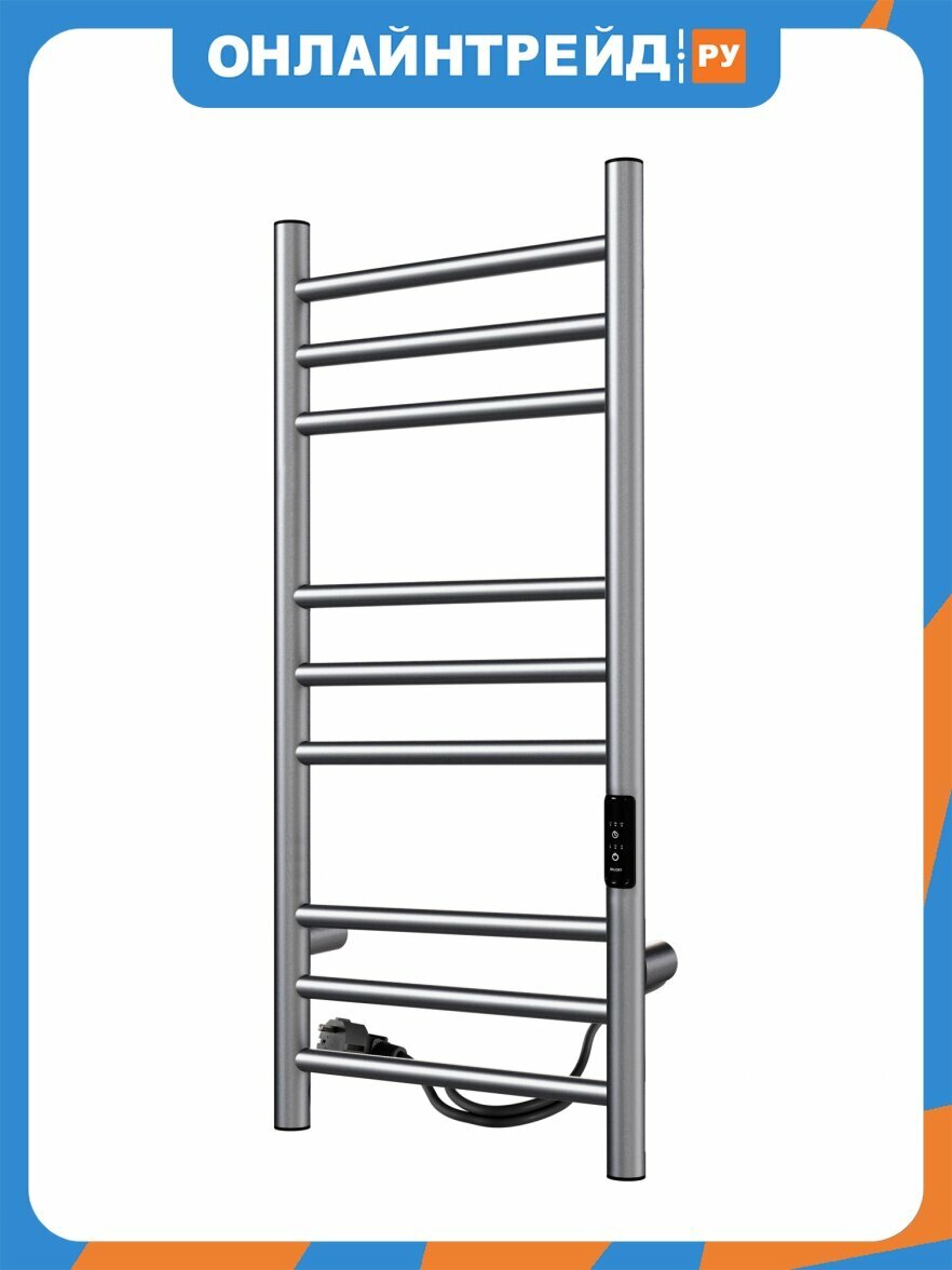 Полотенцесушитель Indigo® Line Trinity (electro) 70/30 (таймер, скр. монтаж, унив. подкл. R/L, Graphite Metallic) INDIGO