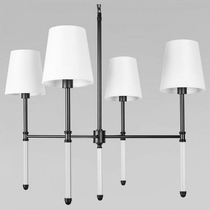 Люстра Loft it Cosy 10308 Black цвет плафона подвески Белый, цвет арматуры Прозрачный, Черный