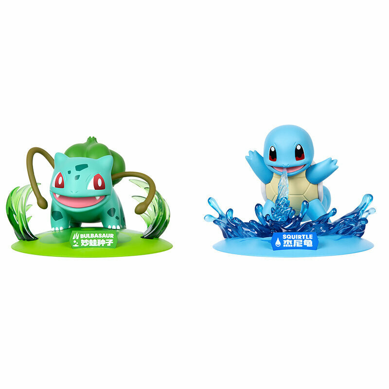Фигурка покемона FUNISM Charmander Чиби, Sparkling Instant Squirtle+Bulbasaur